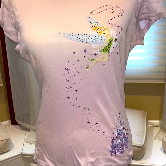 Disney | Tops | Vintage Walt Disney World Tinkerbell Tinker Bell T ...